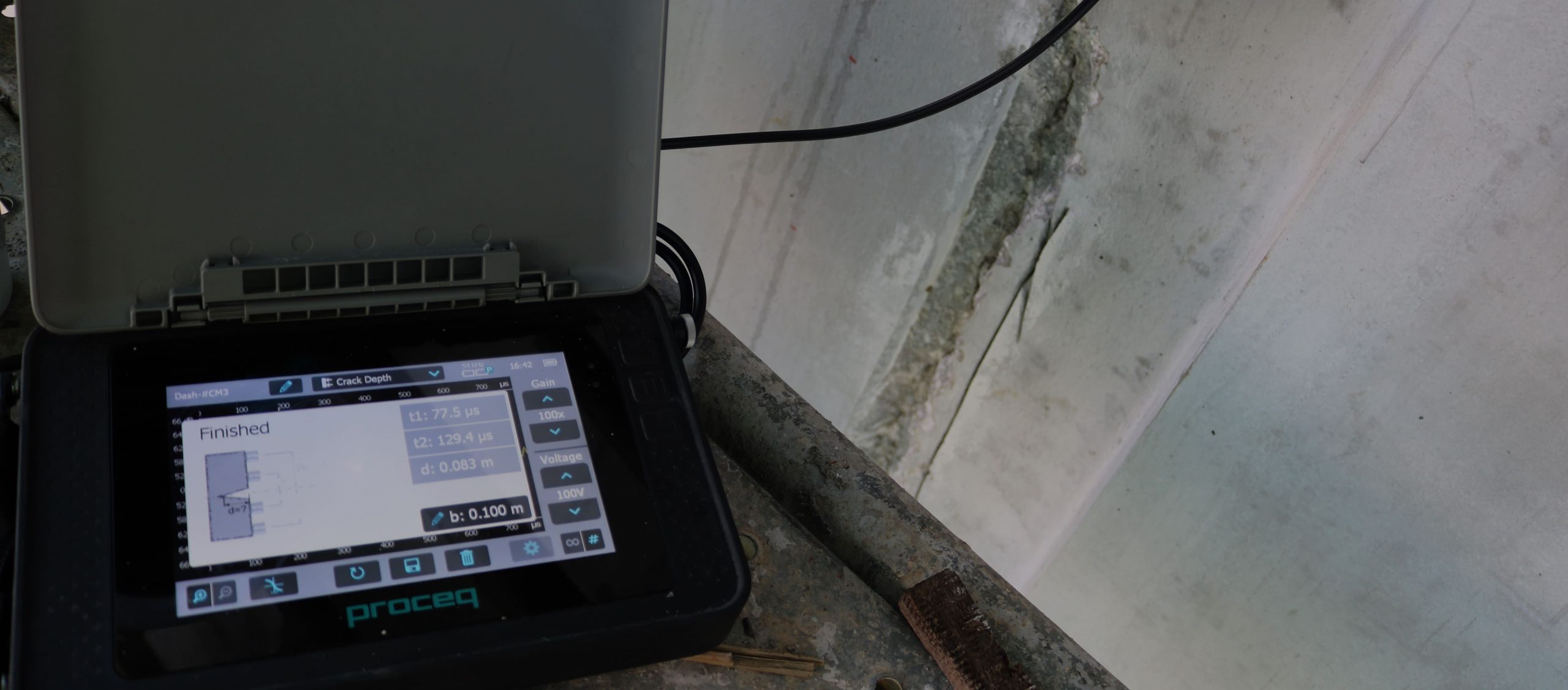 Concrete Crack Depth Measurement - Civiltec Testing Services